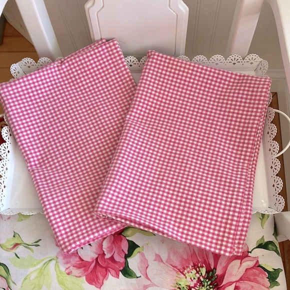Pottery Barn Kids | Accents | Pottery Barn Kids Valances Pink Gingham ...